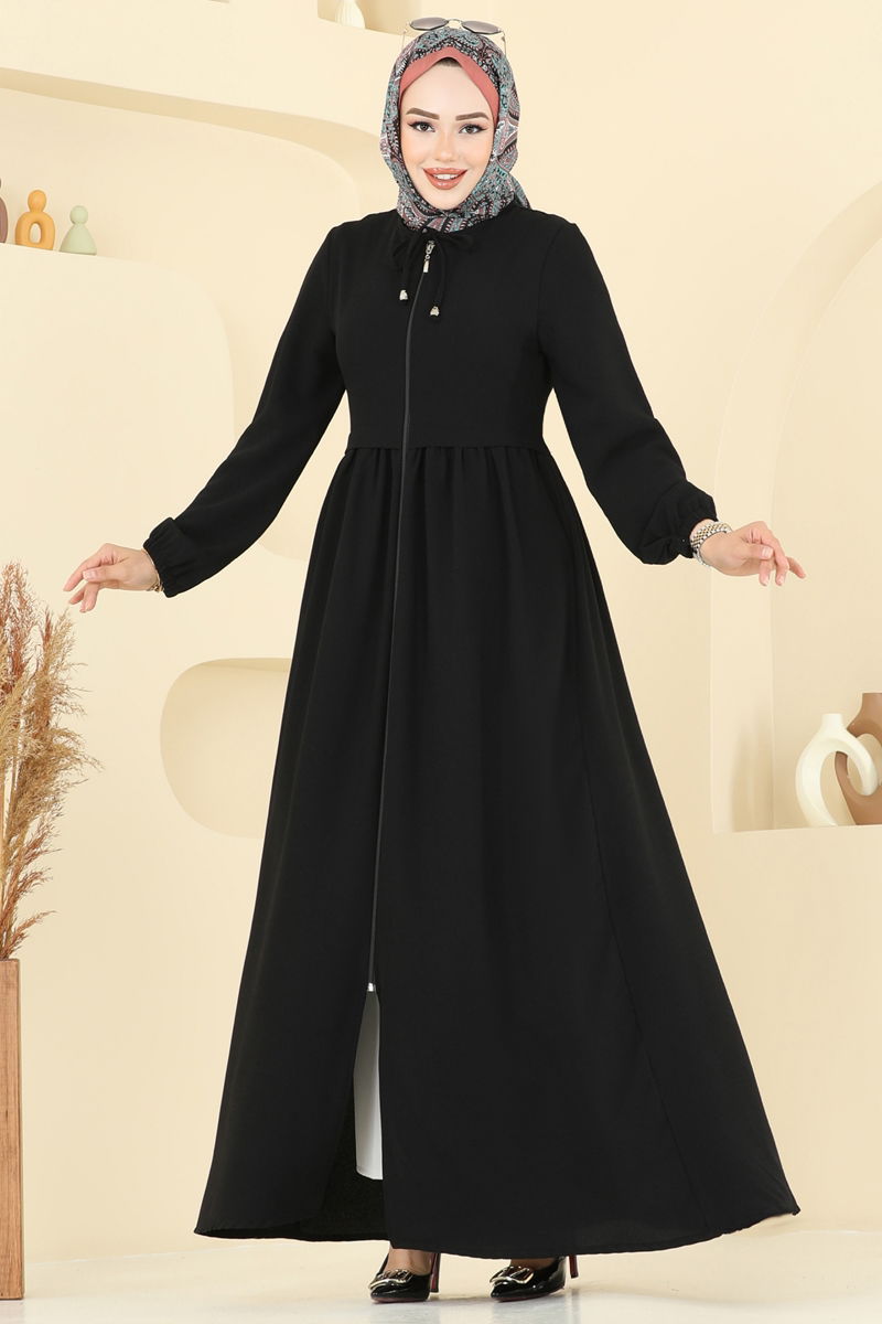 Abaya 0050BG354 Black - Moda Selvim