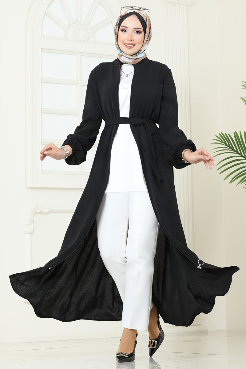 Abaya PL9153 Black - Moda Selvim