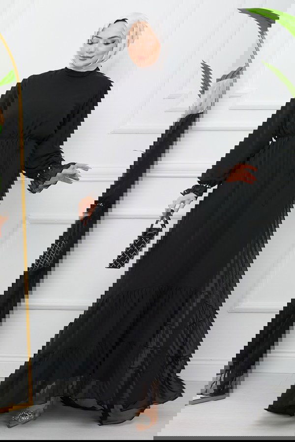 Dress EFS442 Black - Moda Selvim