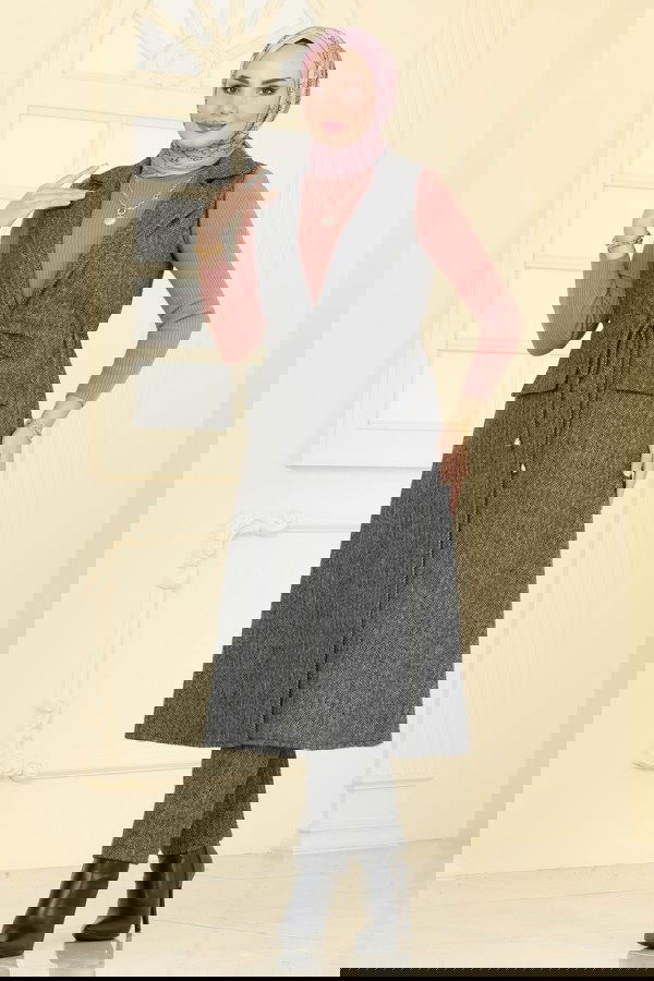 طقم 22005UKB139 رمادي - Moda Selvim