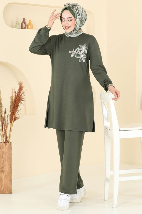 Combined 2706AYD574 Khaki - Moda Selvim