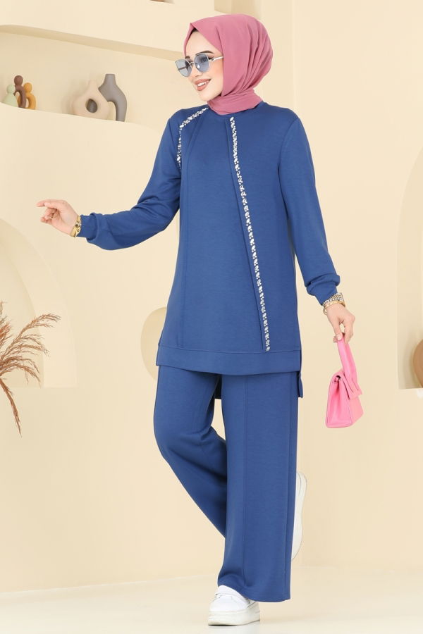 طقم 352DVL817 ازرق - Moda Selvim