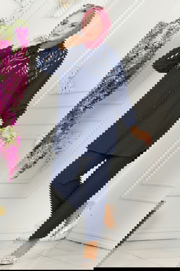 Combined 5010HBS856 Navy Blue - Moda Selvim