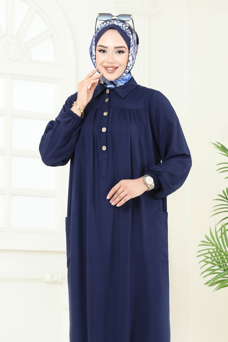Combined 6061UZ662 Navy Blue - Moda Selvim