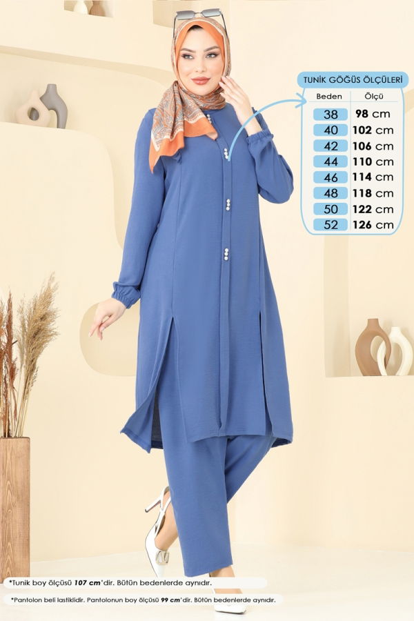 Combined PL9125 Indigo - Moda Selvim