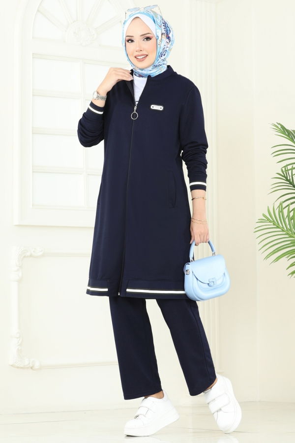 Combined PL9135 Navy Blue - Moda Selvim