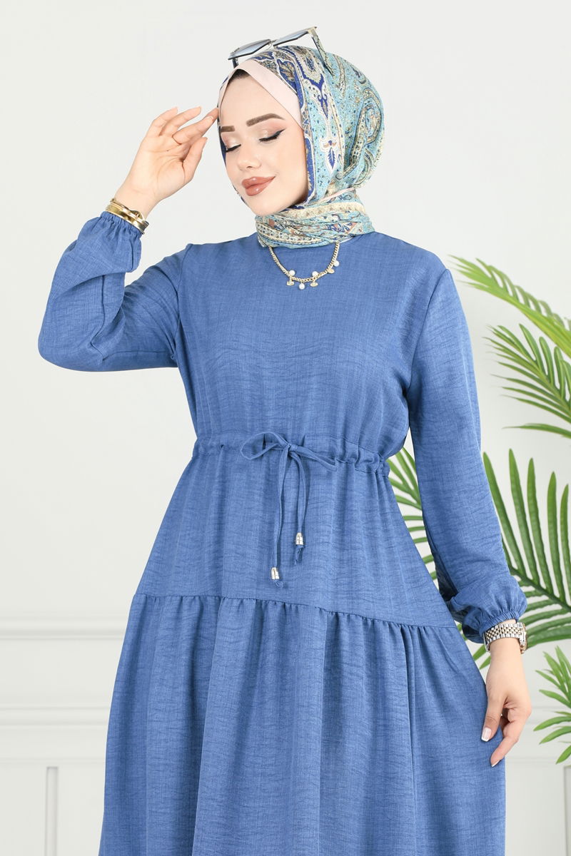 Dress 025MR1077-M Indigo - Moda Selvim