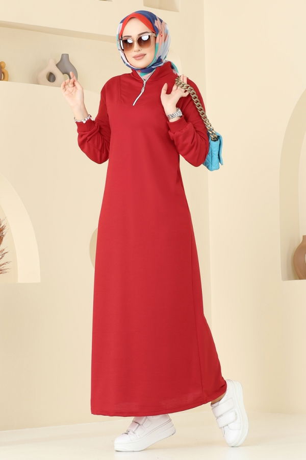 Dress 13366ETT926 Red - Moda Selvim