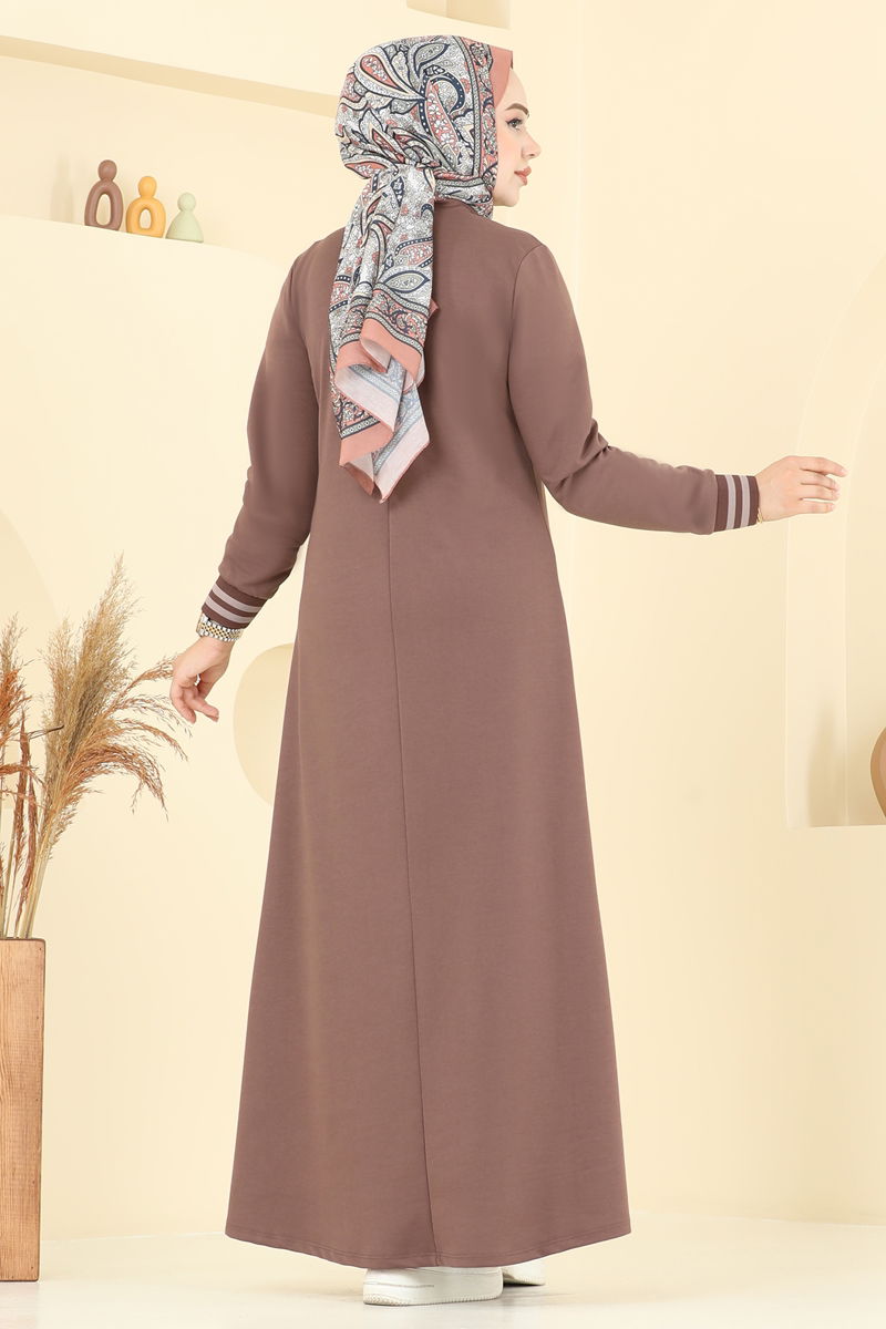 Dress 4108PM271 Light Brown - Moda Selvim