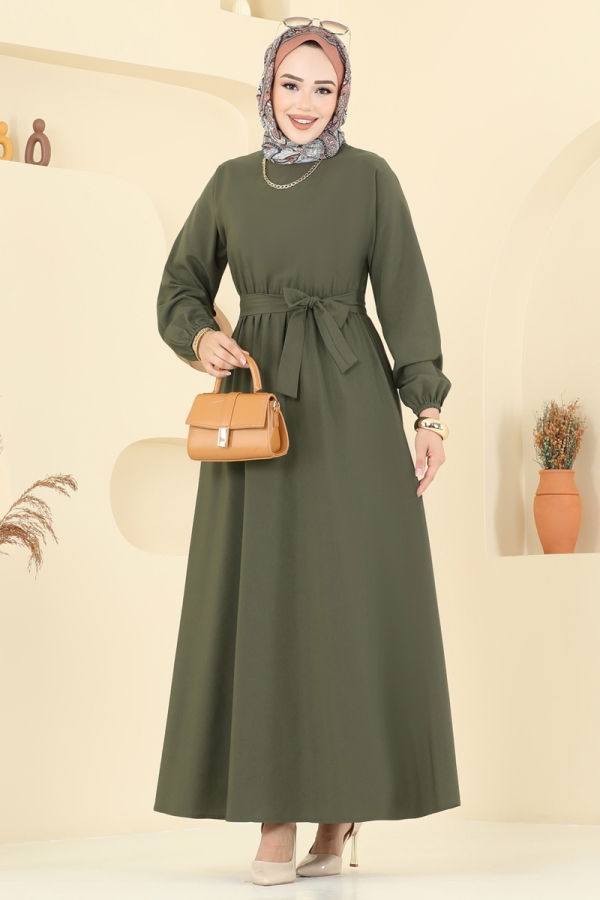 Dress 4116PM271 Khaki - Moda Selvim