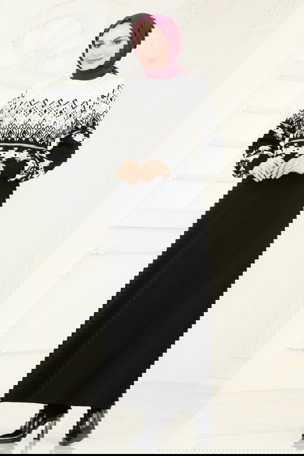 Dress 8351KL398 Black - Moda Selvim