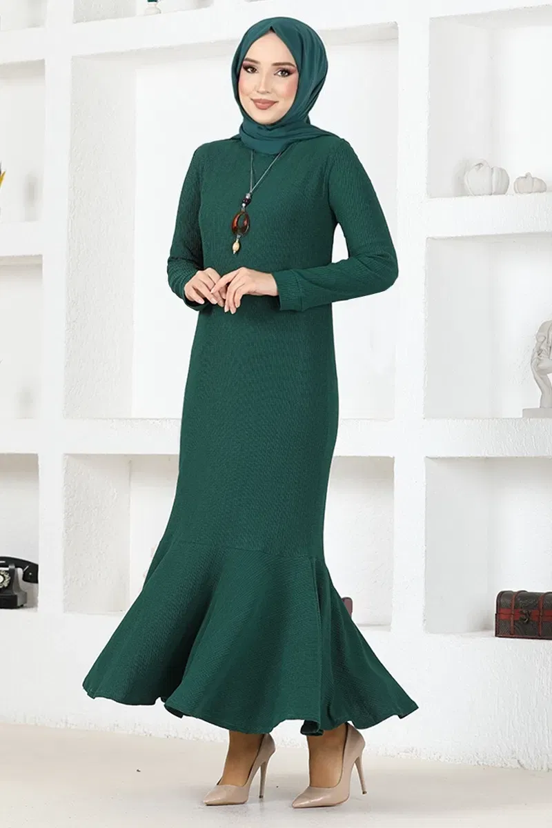 DRESS MSL5061-M Emerald - Moda Selvim