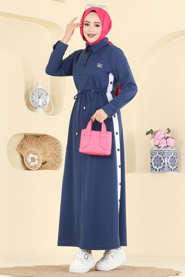 Dress PL9178 Indigo - Moda Selvim