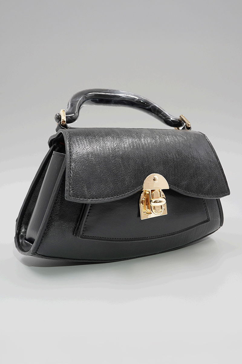 Kilit Detay Kadın Çantası 3800ARK1142 Siyah - Moda Selvim