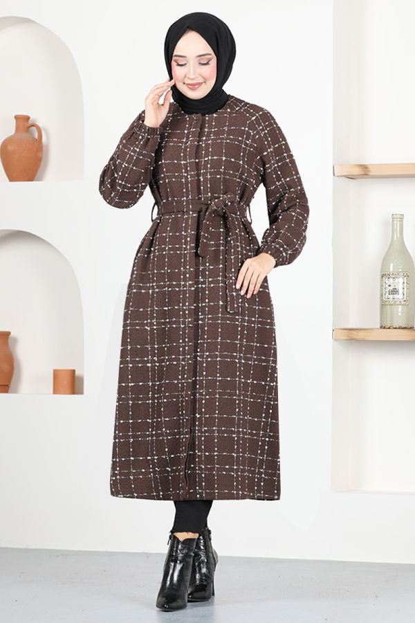Overcoat MSL6865-M Brown - Moda Selvim