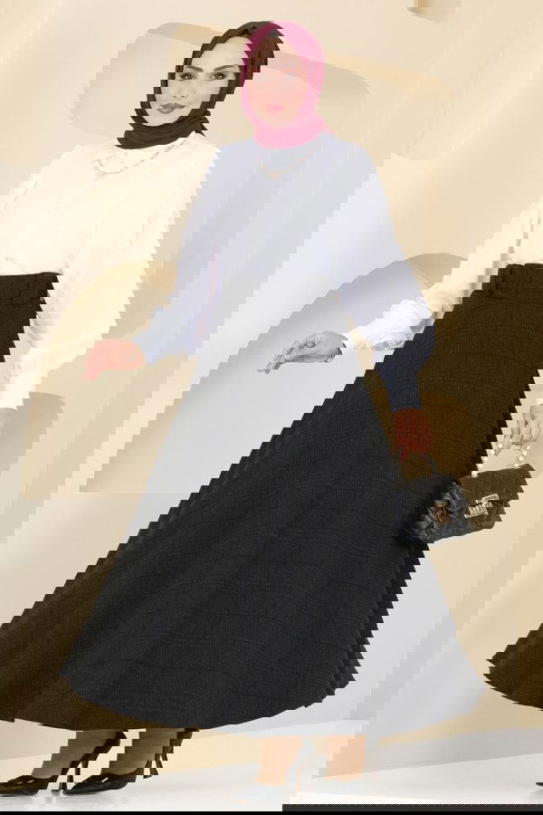 التنانير 22007UKB139 أسود - Moda Selvim