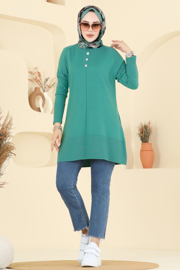 Tunic 2715AYD574 Dark Mint - Moda Selvim