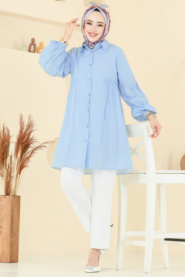 Tunic 3055KTR750 Baby Blue - Moda Selvim