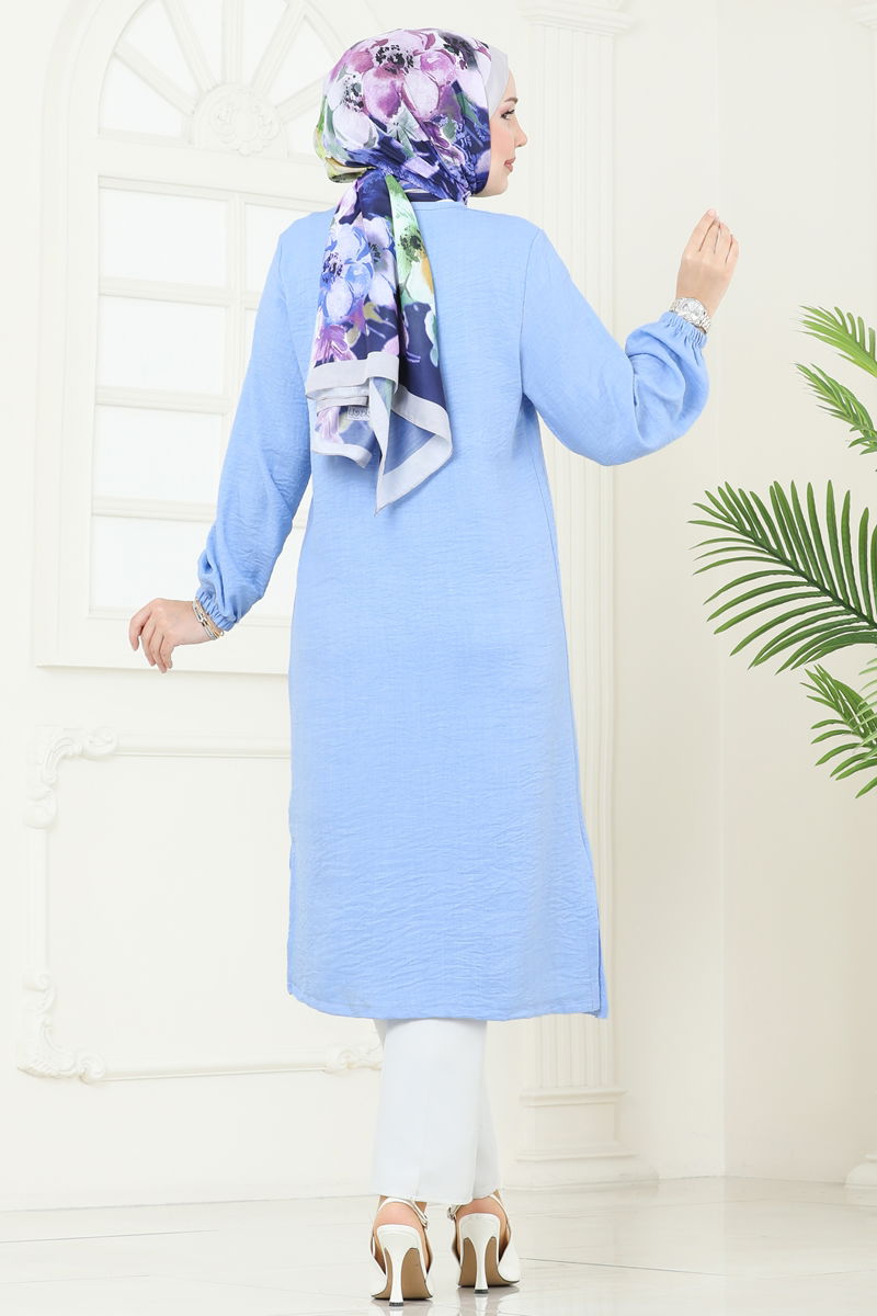 بلوز 3124HBS856 أزرق فاتح - Moda Selvim