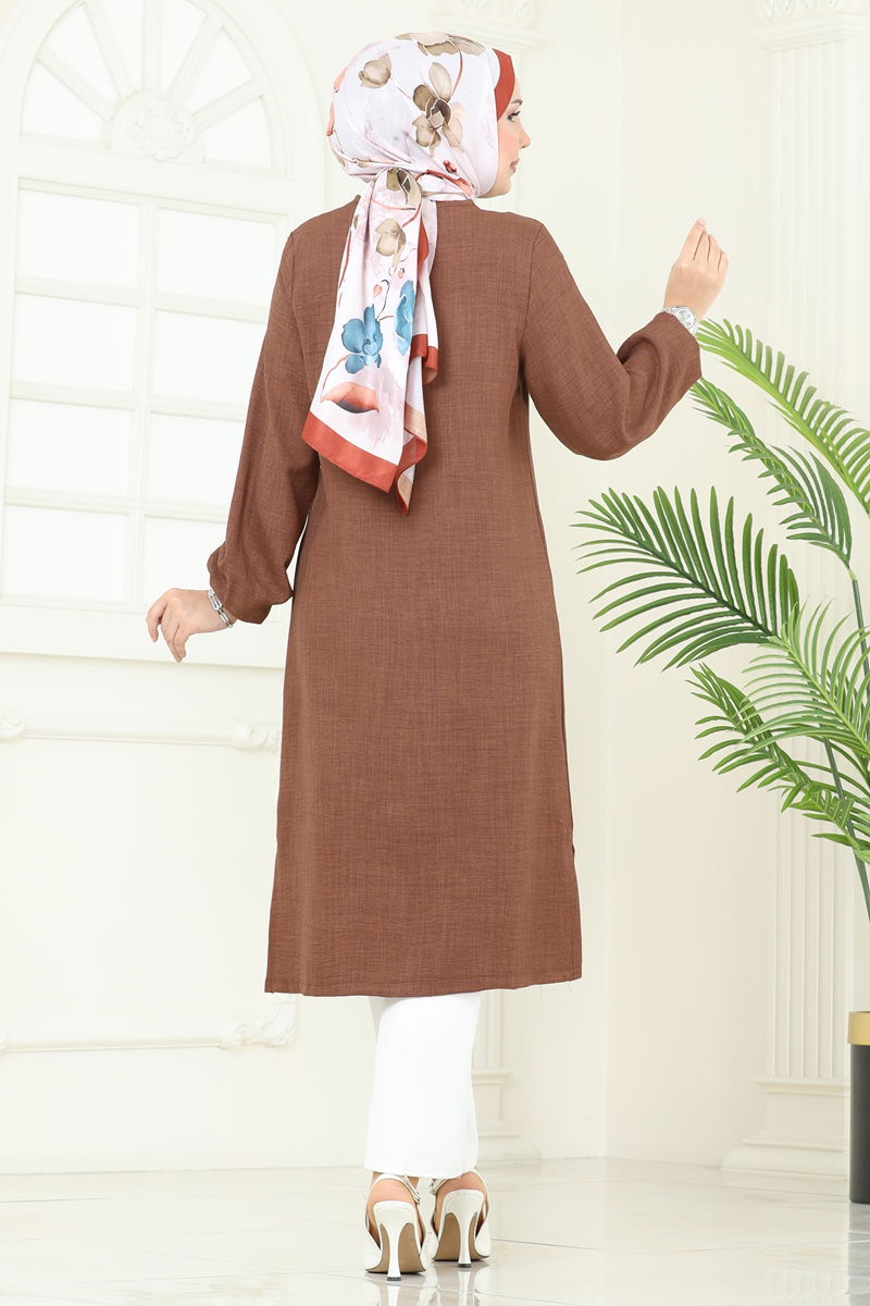 Tunic 3124HBS856 Light Brown - Moda Selvim