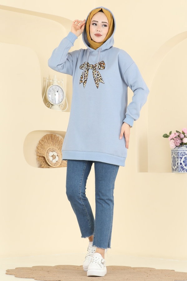 Tunic 5286TEG847 Baby Blue - Moda Selvim