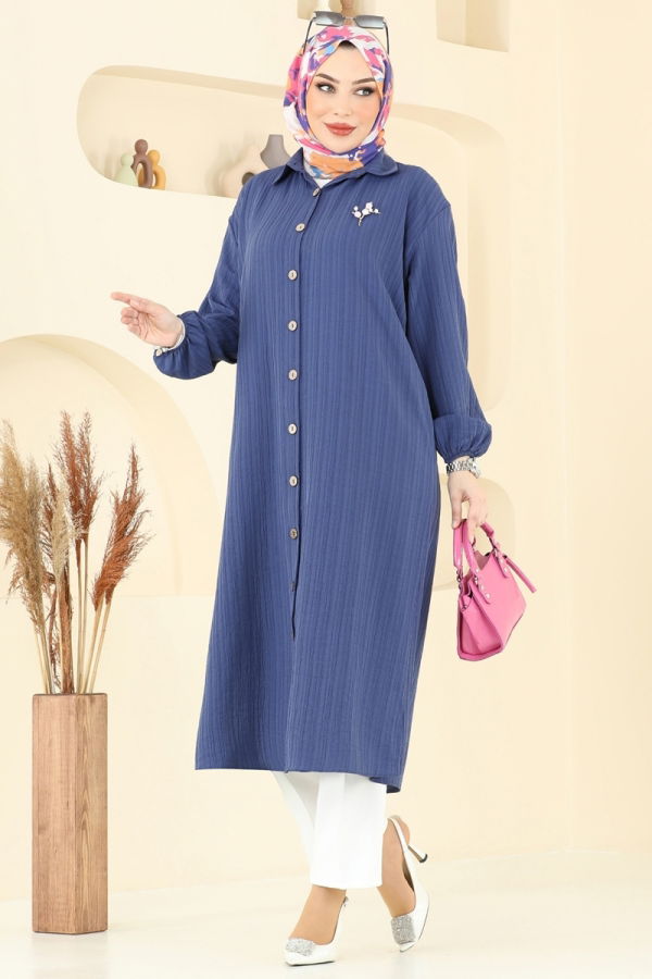 Tunic 6074TEG847 Indigo - Moda Selvim