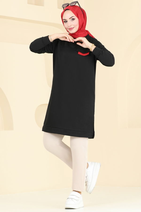 Tunic 799OZN1046 Black - Moda Selvim